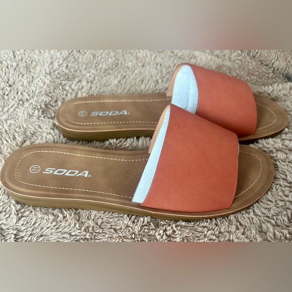 Soda | Shoes | New Soda Efron Rust Womens Slippers Slip On Sandals ...